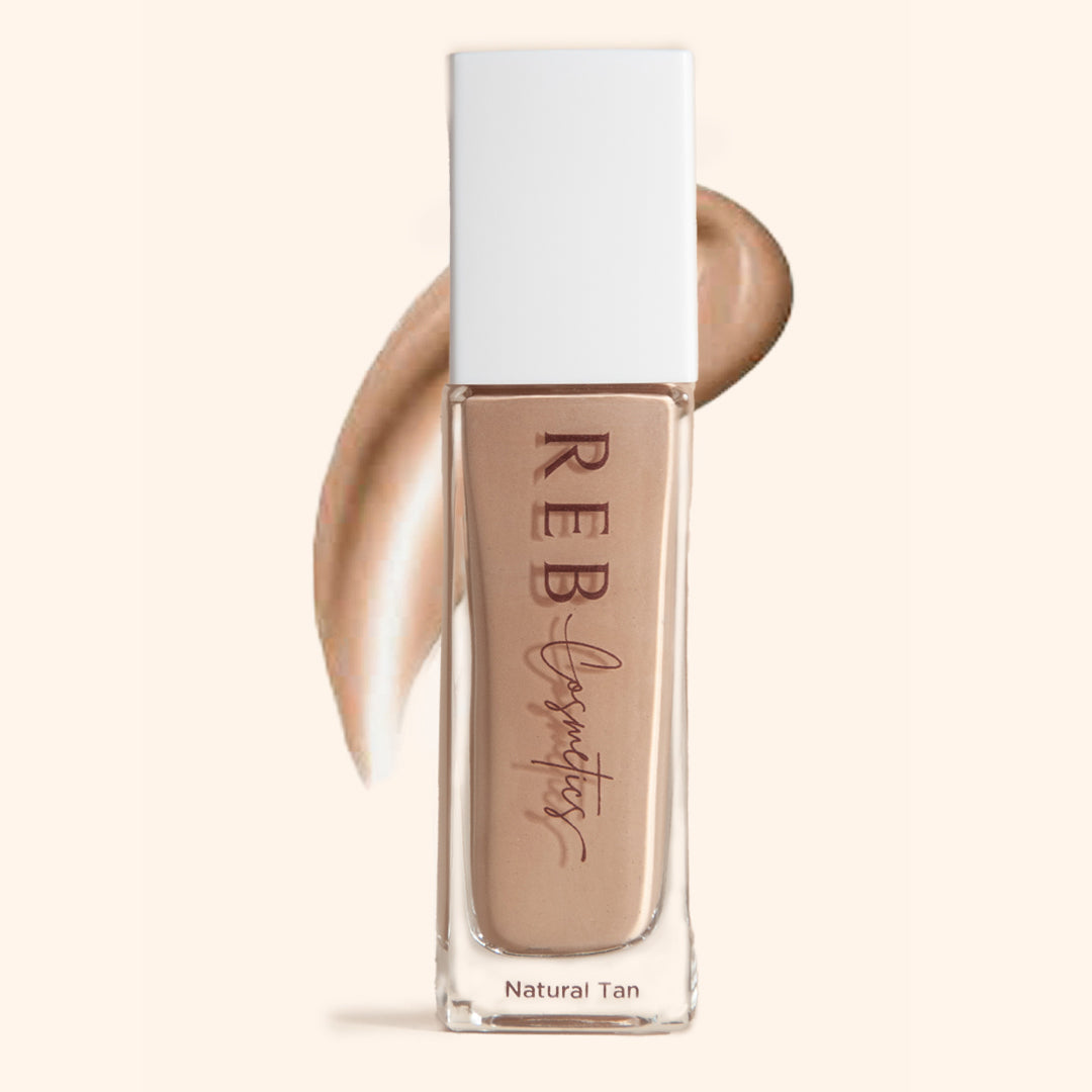 Natural Tan Mineral Liquid Foundation – REB Cosmetics